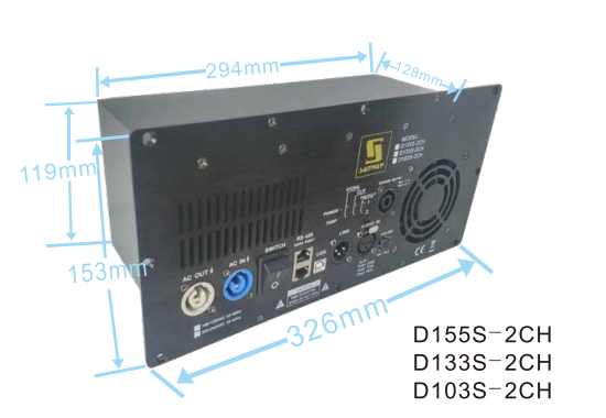 D155S-2CH 1800W 700W Class D Plate Amplifier for Active Speaker - Buy ...